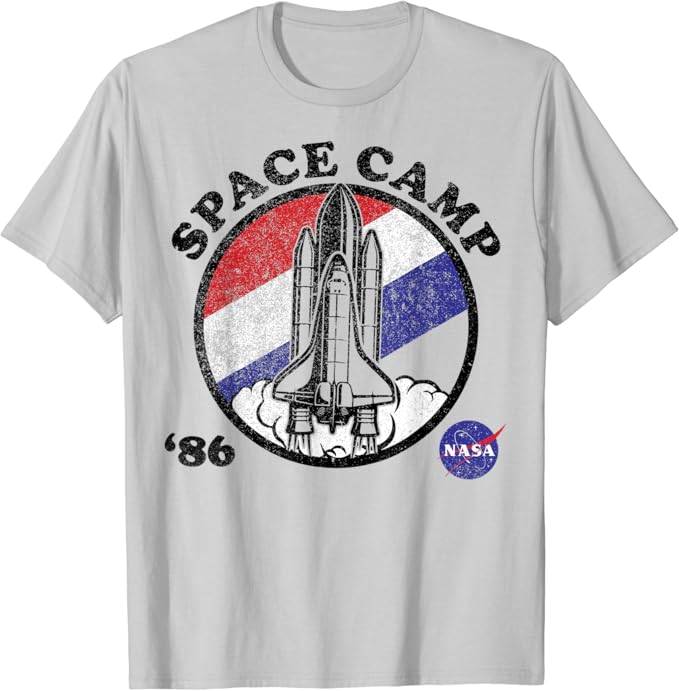 NASA Space Camp Red White Blue 86 Badge Graphic T Shirt C1 Amazon co uk Clothing nasa-space-camp-red-white-blue-86-badge-graphic-t-shirt-c1-amazon-co-uk-clothing